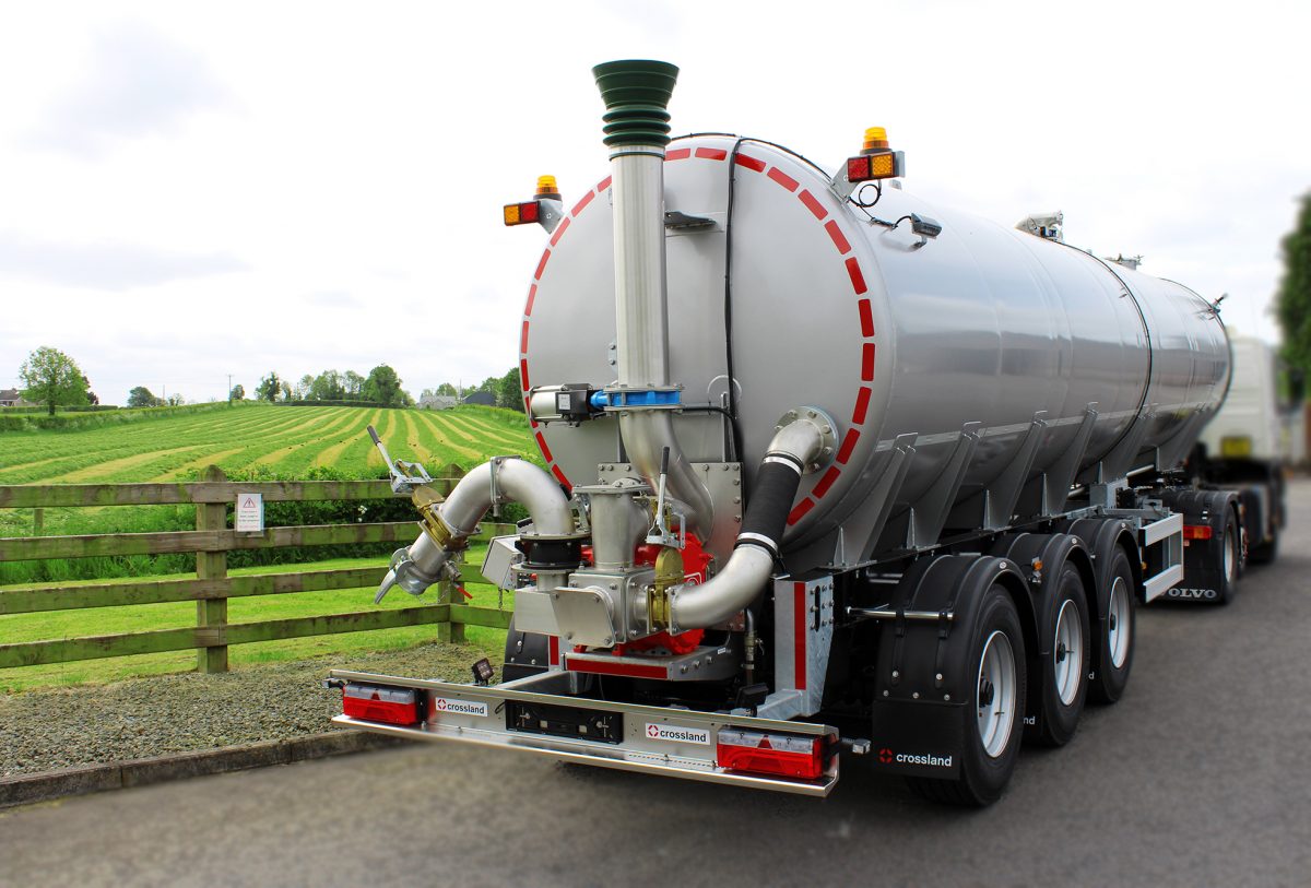 Crossland in a class of its own - with it's new slurry transport tanker ...